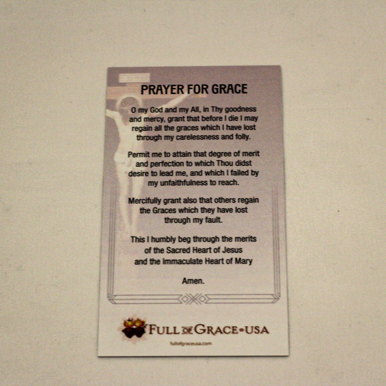 NEW - Prayer for Grace — Full of Grace USA