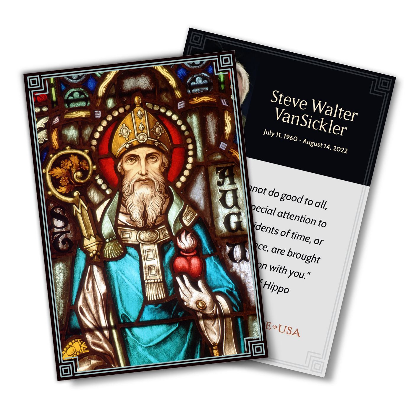 Custom Designed Holy Cards